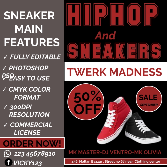Sneakers company flyers Template | PosterMyWall