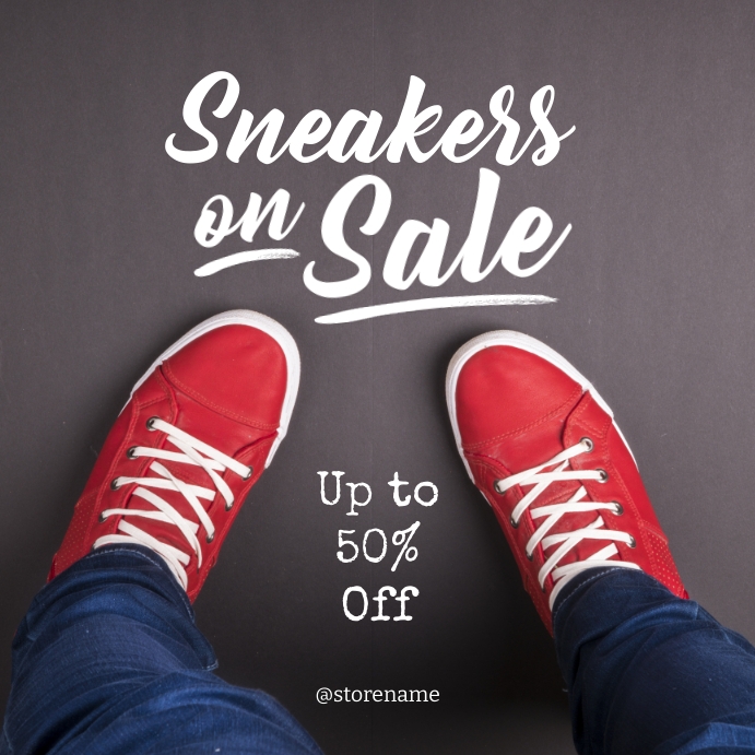 Sneakers Sale - Instagram Post Template | PosterMyWall