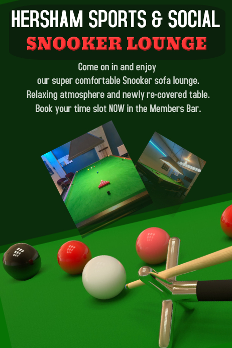 Snooker Lounge Poster Template | PosterMyWall