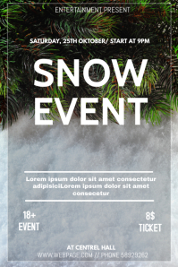 Snow event flyer template | PosterMyWall