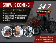 Snow Plowing Service Flyer Template | PosterMyWall