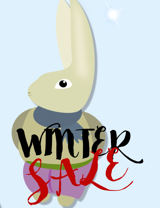 Snow rabbit Template | PosterMyWall