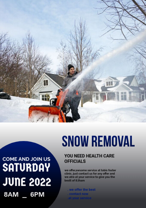 Plantilla de SNOW REMOVAL | PosterMyWall