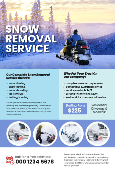 Snow Removal Template | PosterMyWall