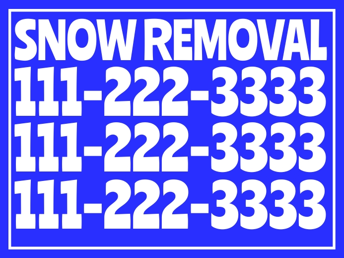 Copy of Snow Removal | PosterMyWall