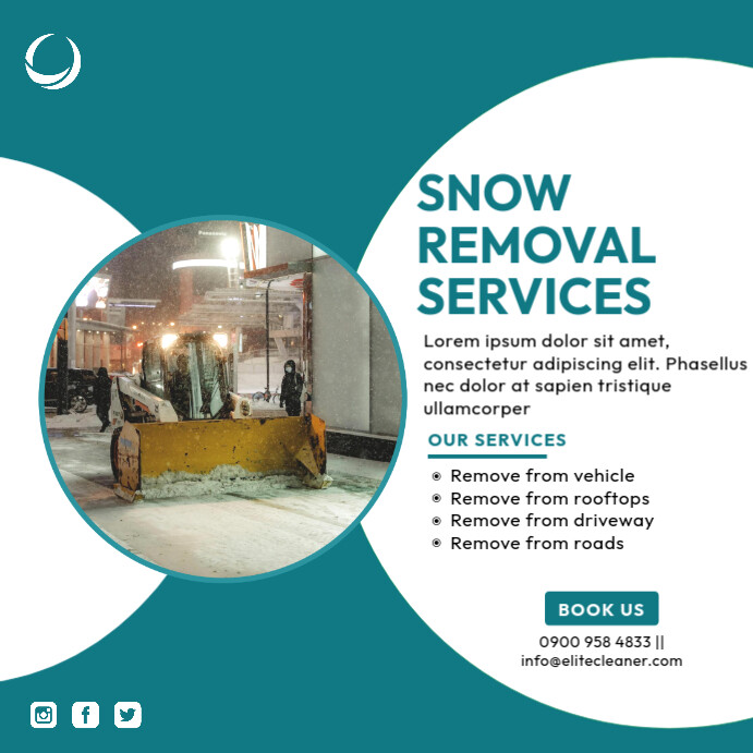 Plantilla de Snow removal flyer | PosterMyWall