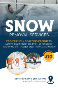 Snow Removal Service Poster Template | PosterMyWall
