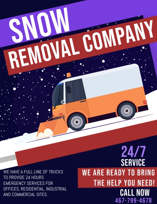 Plantilla de Flyer de Remoción de Nieve | PosterMyWall