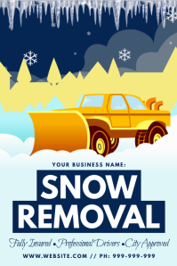 Snow Removal Services Flyer Template | PosterMyWall