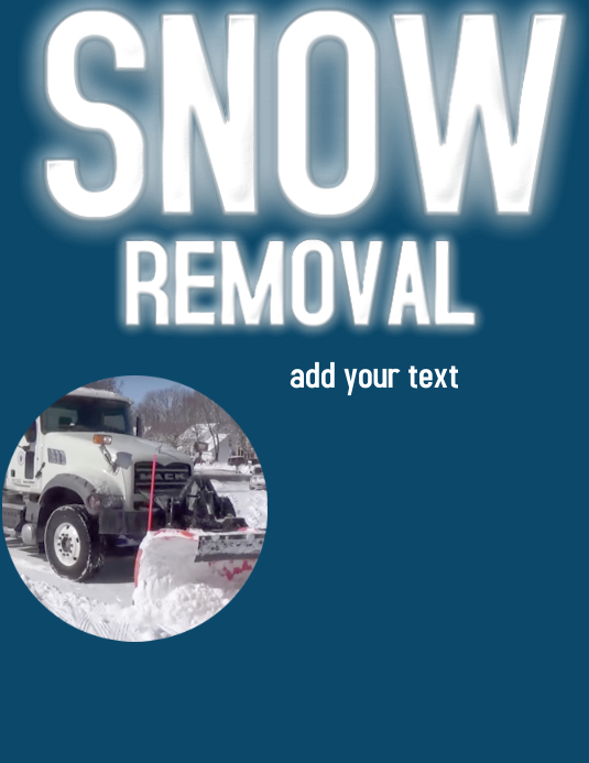 SNOW REMOVAL Template | PosterMyWall