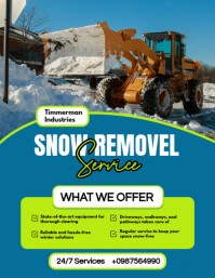 Snow Removal Service Poster Template | PosterMyWall