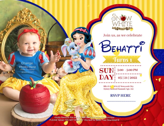 Snow White Template | PosterMyWall