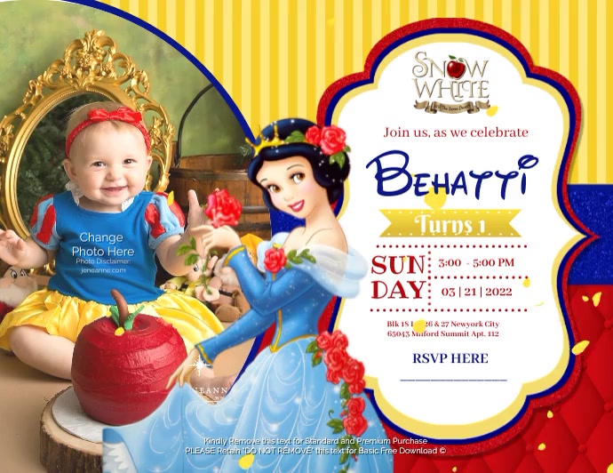 Snow White Template | PosterMyWall
