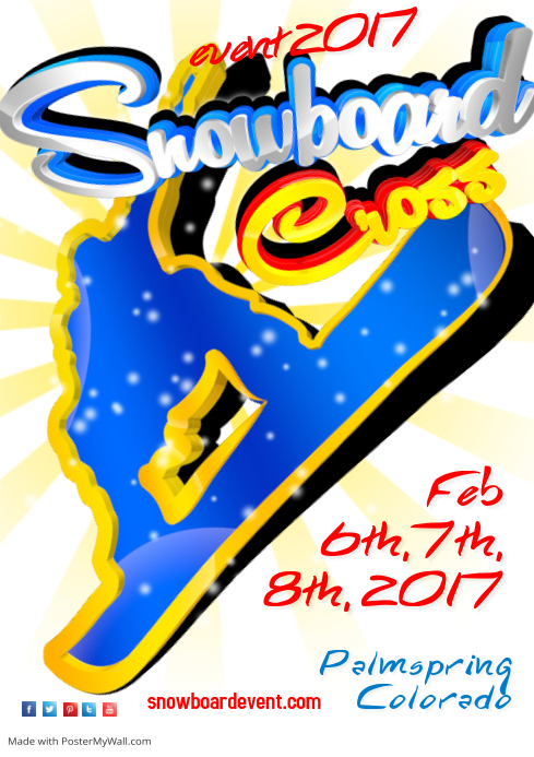 Snowboard Cross Event | PosterMyWall