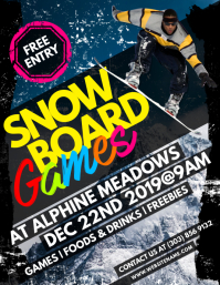 Snowboard Festival Flyer Template | PosterMyWall