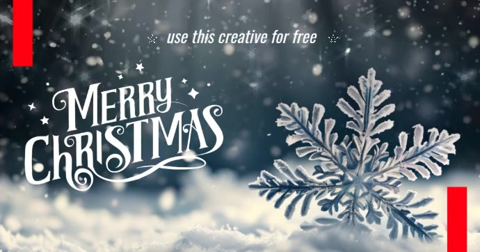 snowflakes christmas Template | PosterMyWall