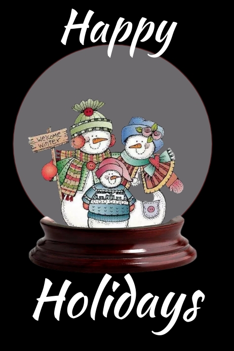 snowglobe christmas (1) Template | PosterMyWall