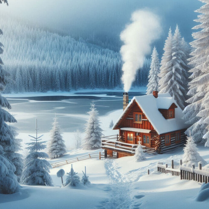 Snowy background Template | PosterMyWall