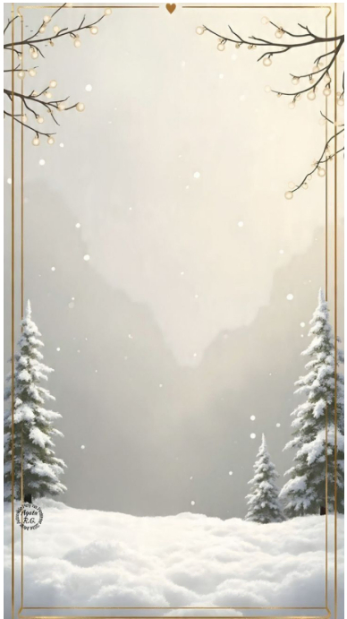 Snowy Christmas landscape Template | PosterMyWall