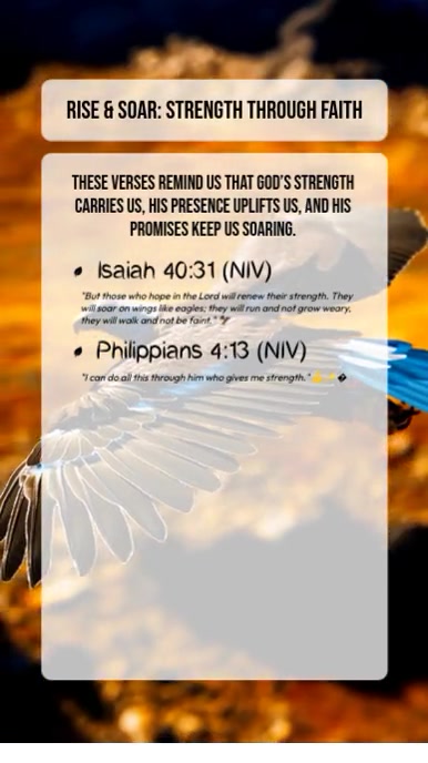 Plantilla de Soar Up Like Eagle Verses | PosterMyWall