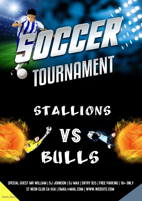 Soccer, football tournament Template | PosterMyWall