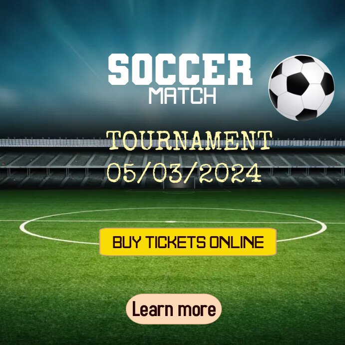 SOCCER ⚽ Template | PosterMyWall