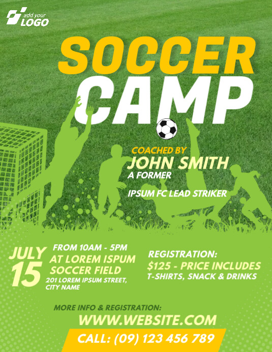 Soccer Camp Flyer Template | PosterMyWall