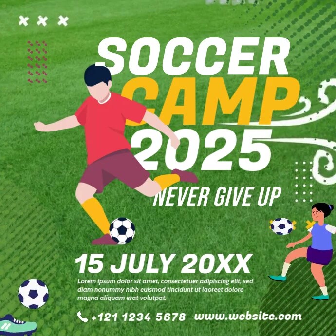 Modèle Soccer Camp Instagram Post | PosterMyWall