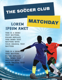 soccer club poster Template | PosterMyWall