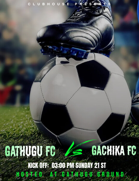 soccer Templat | PosterMyWall