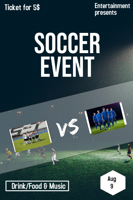 Soccer event flyer template | PosterMyWall