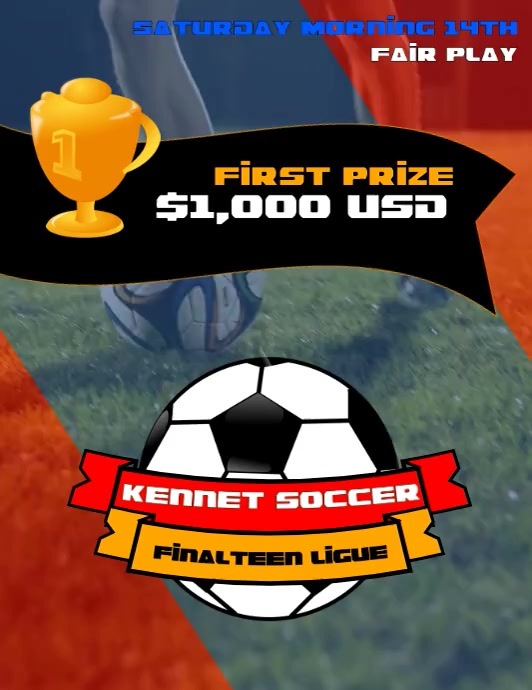 SOCCER FINAL Template | PosterMyWall