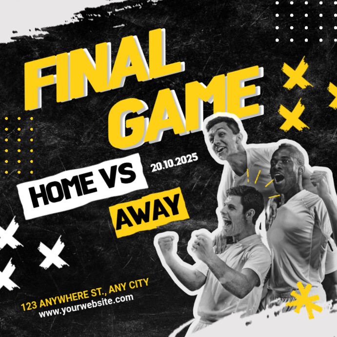 Copy of Soccer Final Game Instagram Post | PosterMyWall