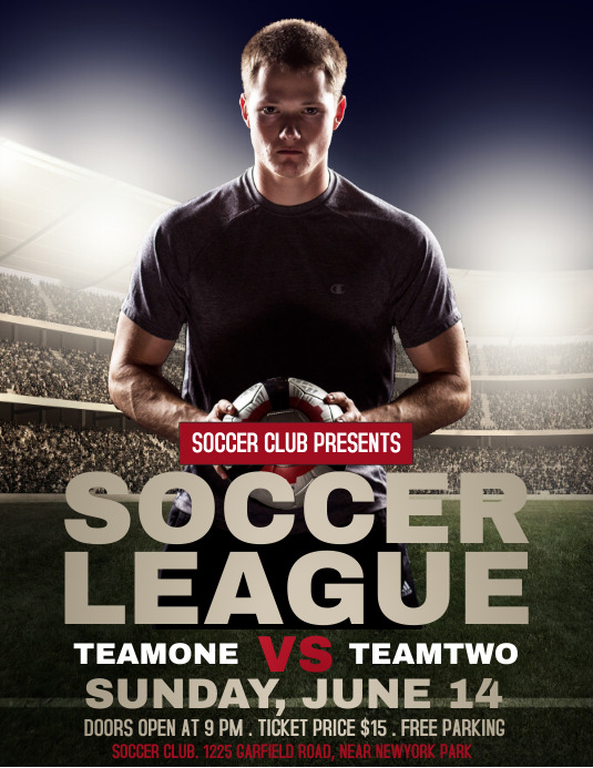 Soccer Flyer,Soccer Game Flyer, Soccer Match, Template | PosterMyWall