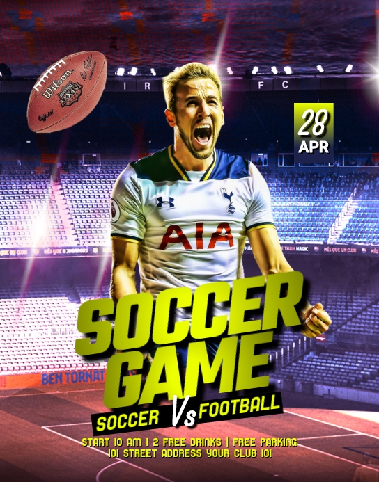 soccer flyer Template | PosterMyWall