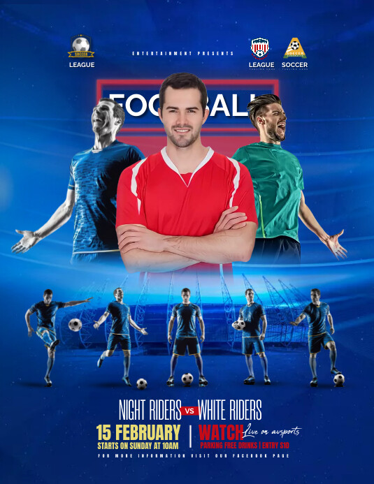 soccer flyer Template | PosterMyWall