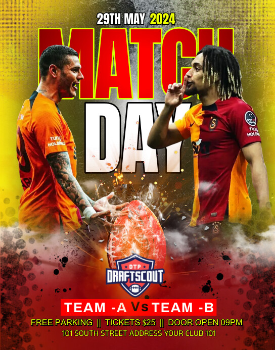 Soccer flyer Template | PosterMyWall