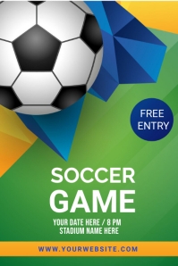 SOCCER FOOTBALL TEMPLATE | PosterMyWall