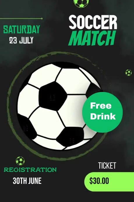 Soccer football Template | PosterMyWall