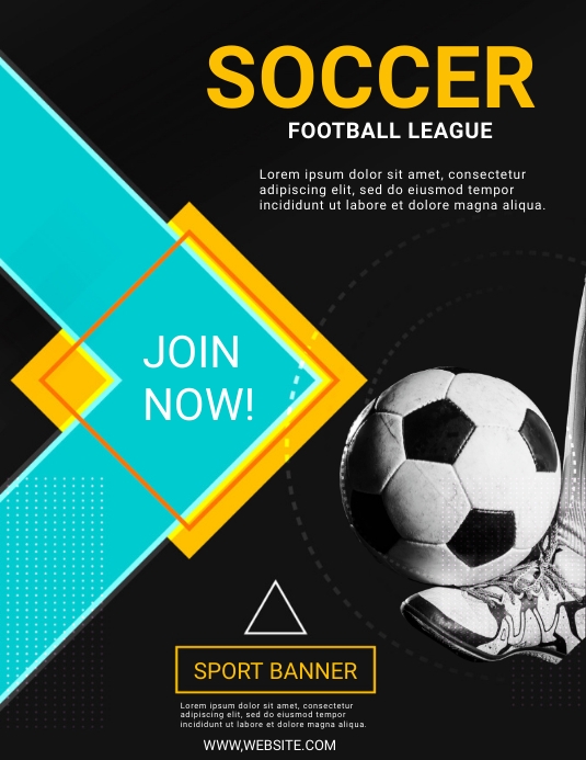 Copy of SOCCER FOOTBALL FLAYER TEMPLATE | PosterMyWall