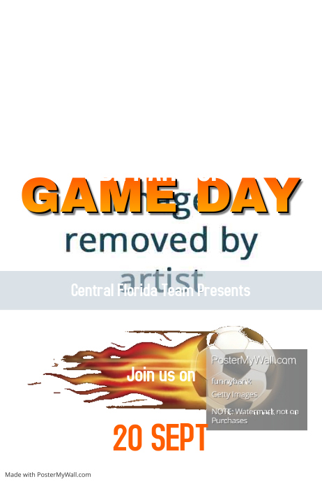 Copy of Soccer Football Game Day | PosterMyWall