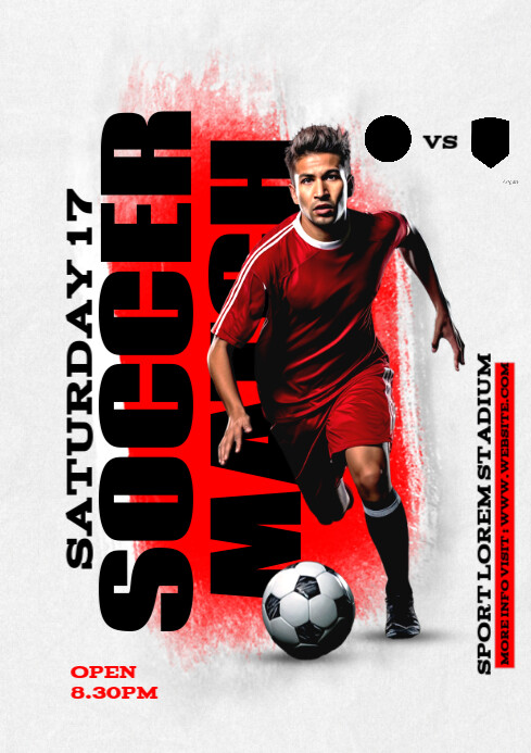 Soccer Football Match Day Flyer Template | PosterMyWall