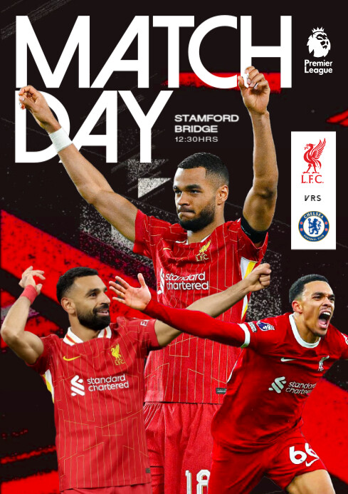 Soccer Football Match Game Day Match Design A4 Template | PosterMyWall