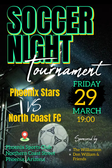 Copy of Soccer Football Match Tournament Event flyer | PosterMyWall