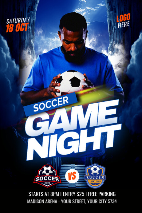 Copy of Soccer Football Poster | PosterMyWall