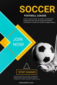 FOOTBALL LEAGUE POSTER TEMPLATE | PosterMyWall