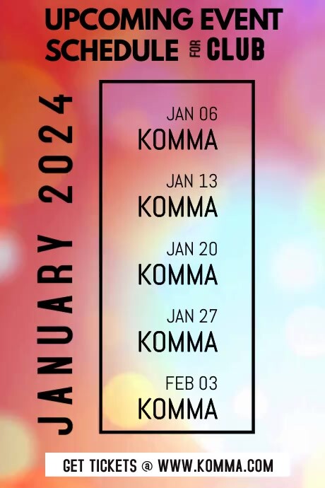 Soccer Football Team Schedule Poster Template | PosterMyWall