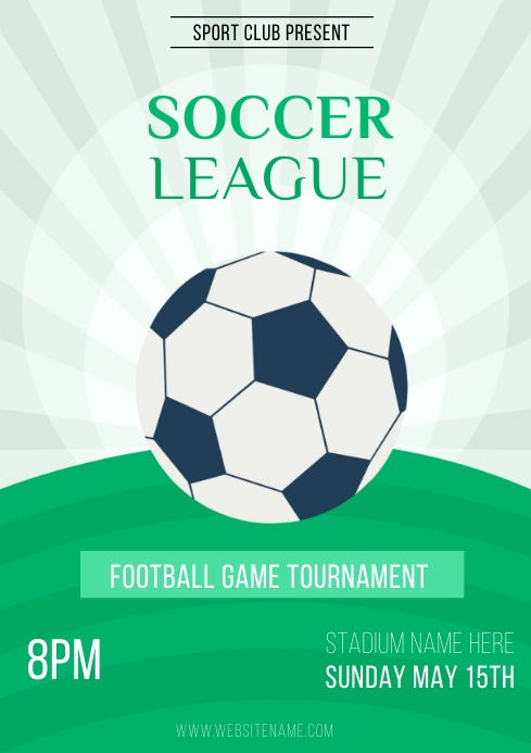 Copy of SOCCER FOOTBALL TEMPLATE | PosterMyWall