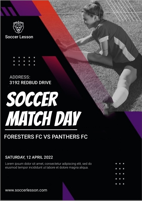 SOCCER FOOTBALL TEMPLATE | PosterMyWall