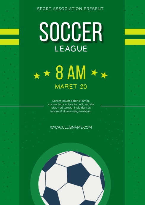 SOCCER FOOTBALL TEMPLATE | PosterMyWall